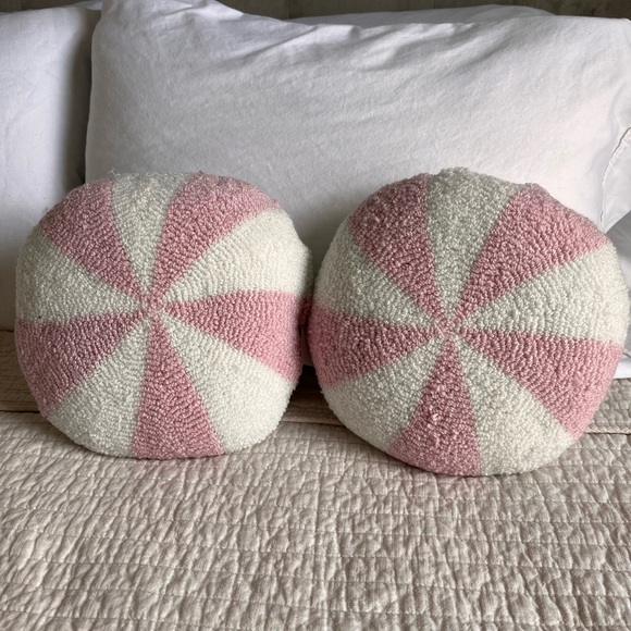 Hobby Lobby | Holiday | Set Of 2 Christmas Pink Peppermint Pillows ...